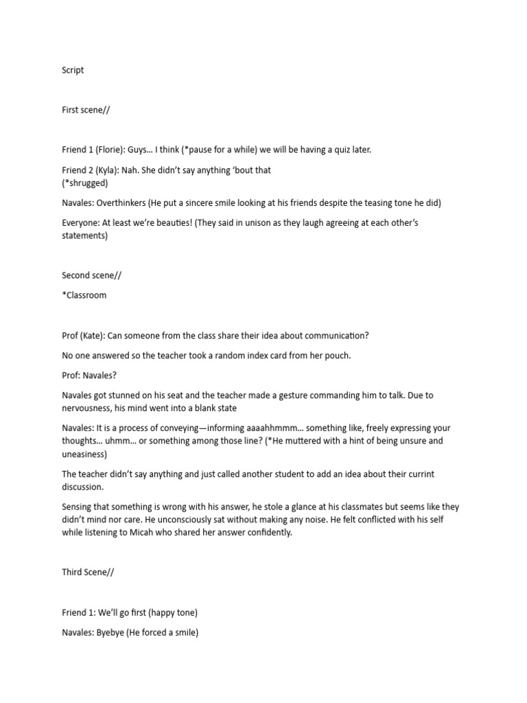 Script For Advocacy Video | PDF | Language Arts & Discipline