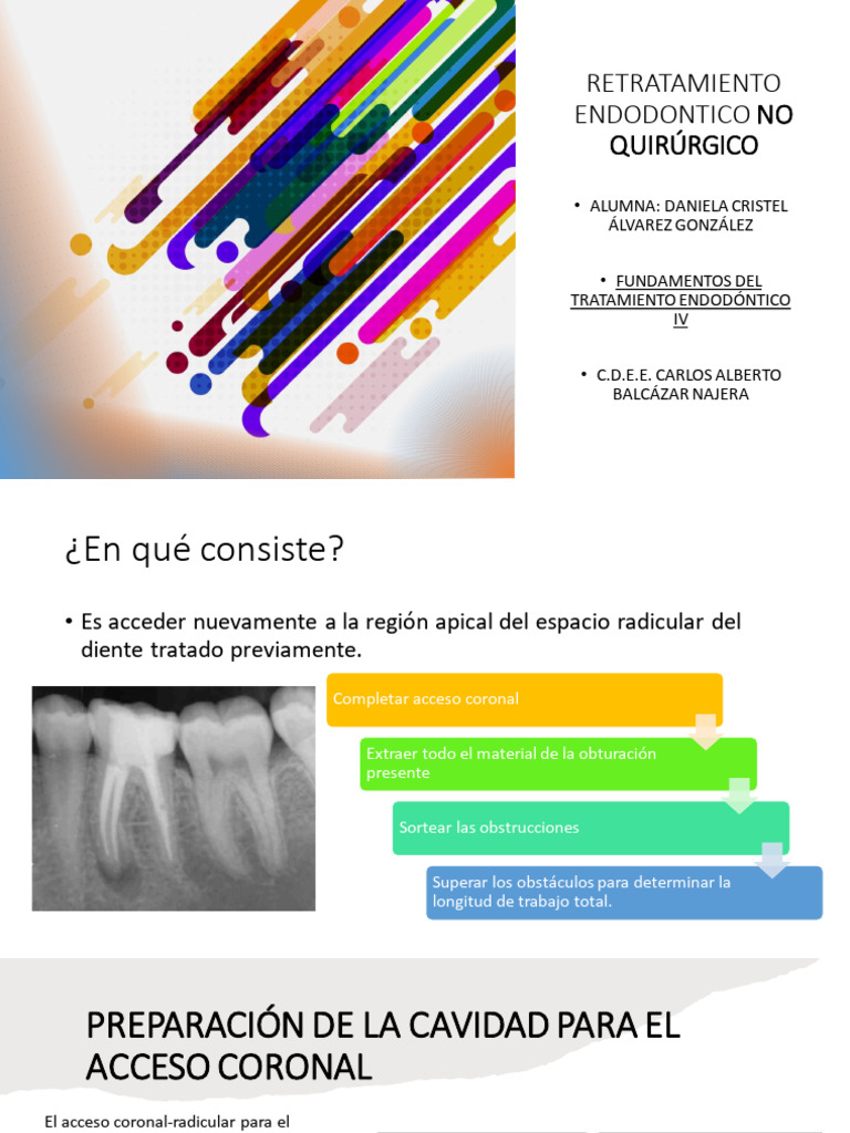 Retratamiento Endodontico No Quirúrgico | PDF