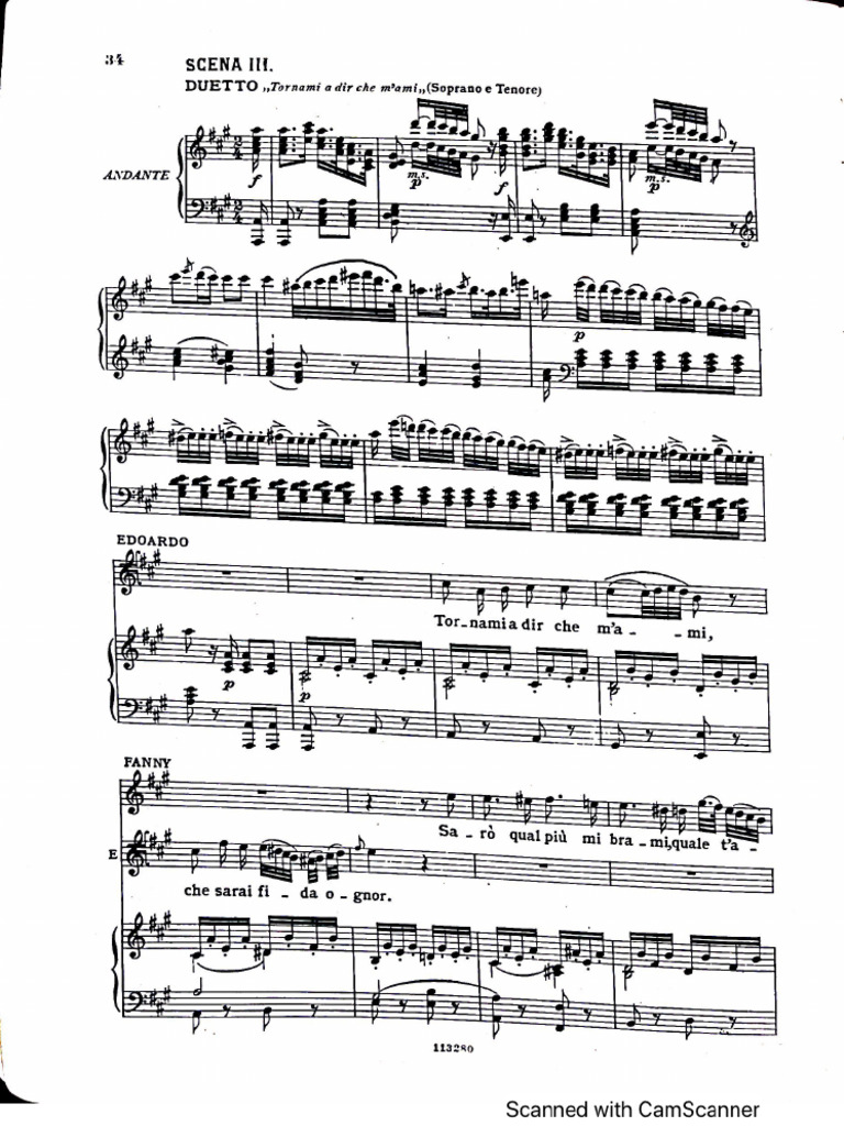 Tornami A Dir Che M'ami Rossini-1 | PDF