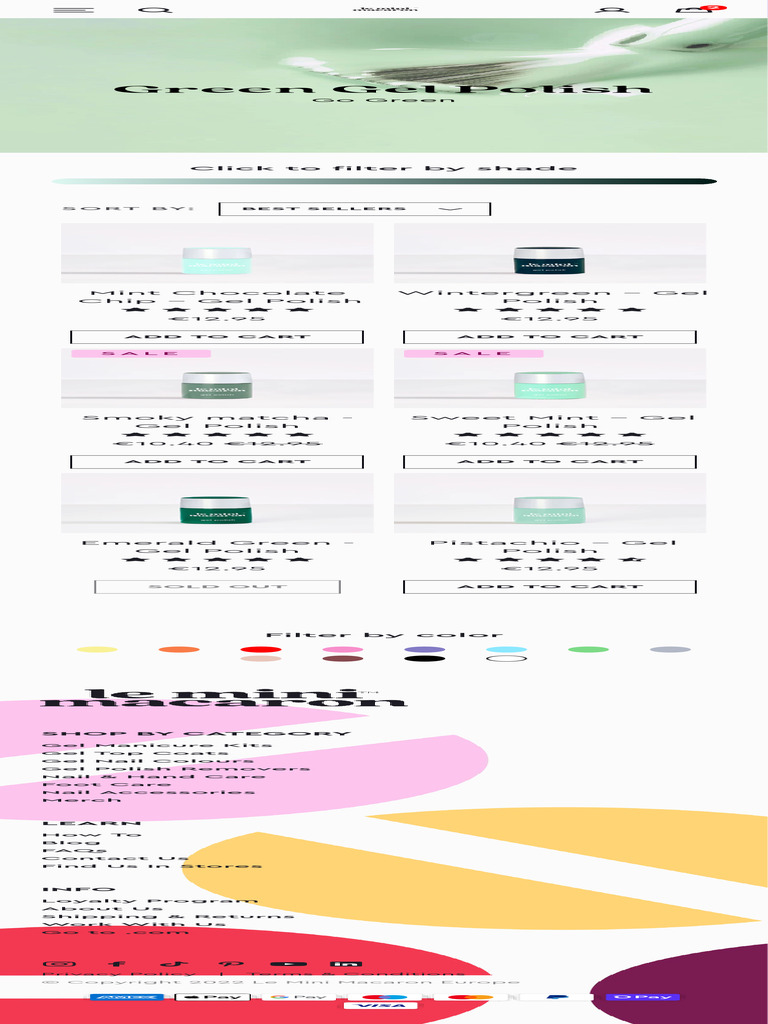 Green Gel Polish - Le Mini Macaron Europe | PDF