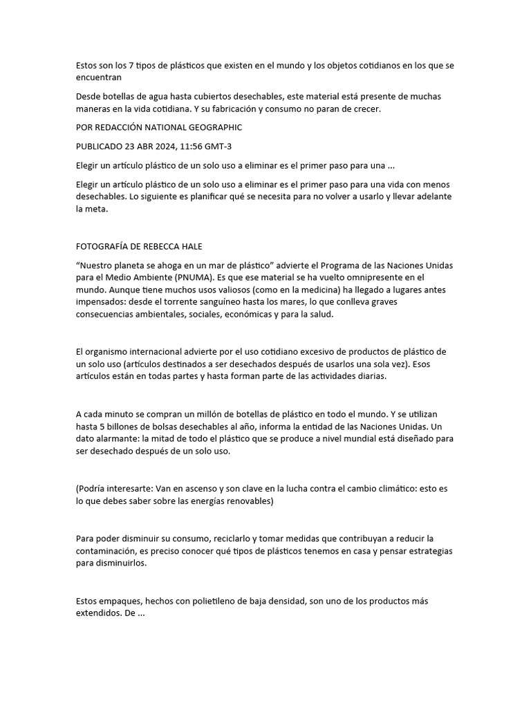 Estos son los 7 tipos de plásticos que existen en el mundo y los objetos cotidianos en los que ...