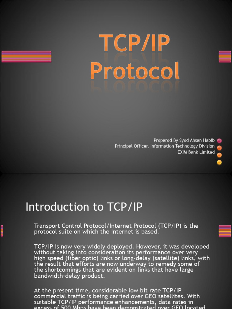 TCP Ip | PDF | Internet Protocol Suite | Osi Model
