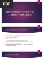 Protocolo de Bender para Adultos | PDF