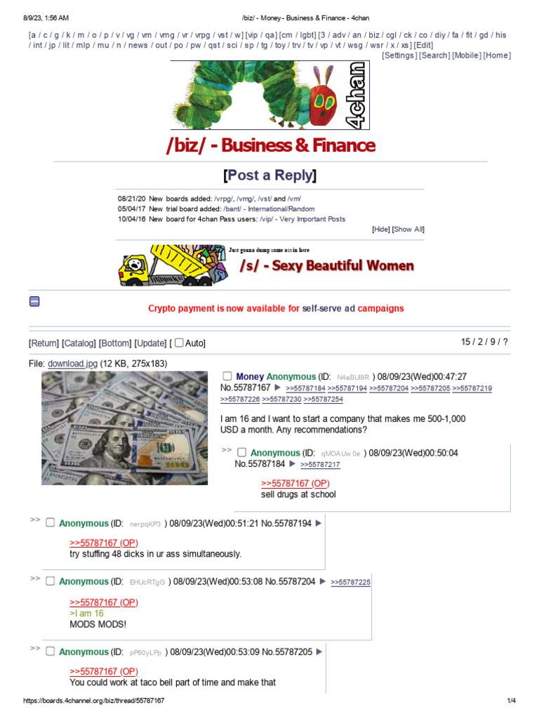 Biz - Money - Business & Finance - 4chan | PDF