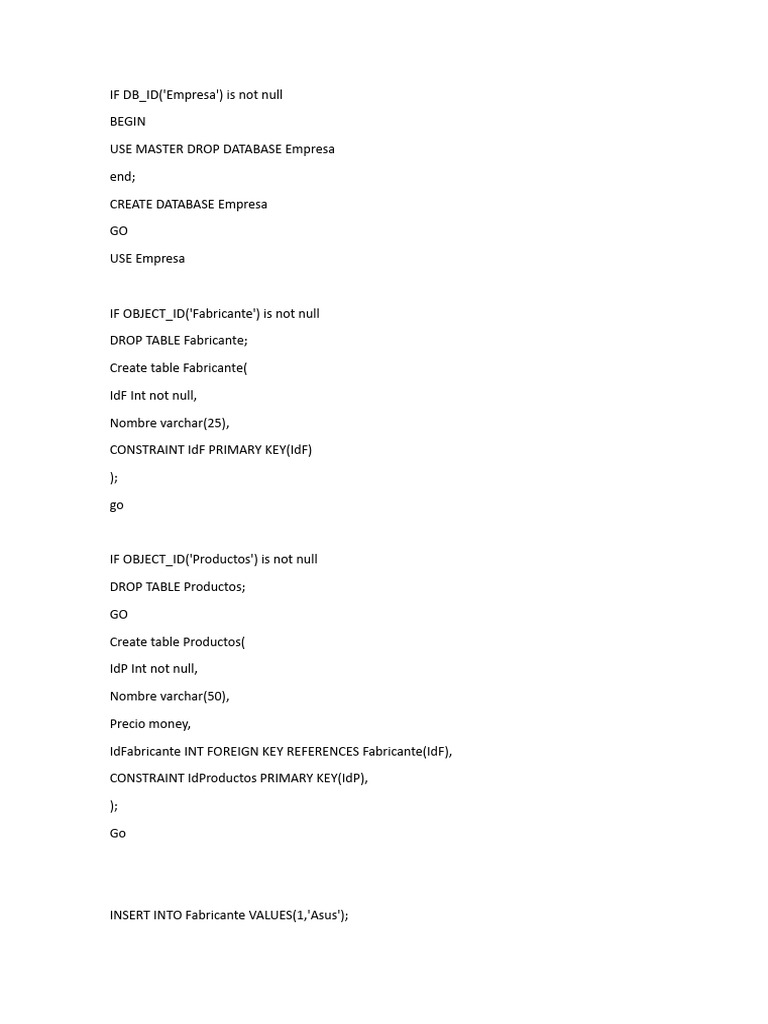 Documento | PDF | Datos de computadora | SQL