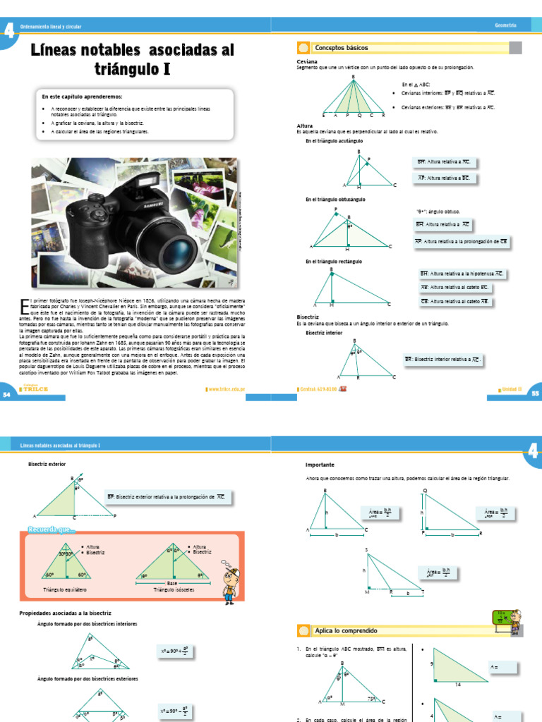 Geometriaaaa | PDF | Triángulo | Geometría triangular