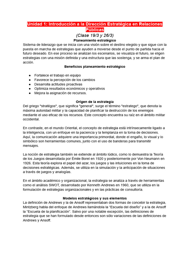 DERP Primer Parcial | PDF | Planificación | Análisis FODA