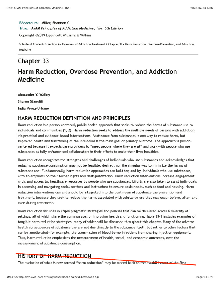 Asam Principles of Addiction Medicine Chapitre-33 | PDF | Addiction ...
