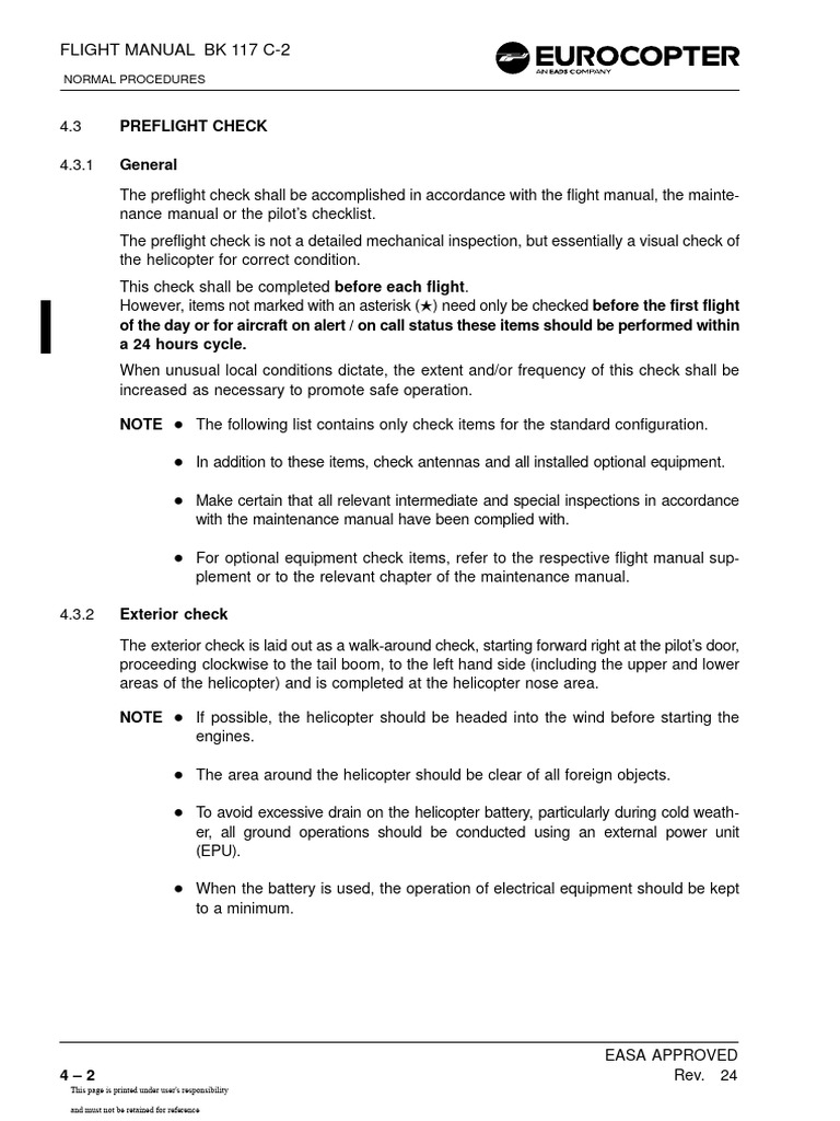 Preflight Check | PDF | Helicopter Rotor | Empennage