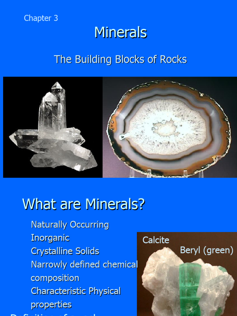 02 Minerals STD Copy | PDF | Minerals | Atomic Nucleus