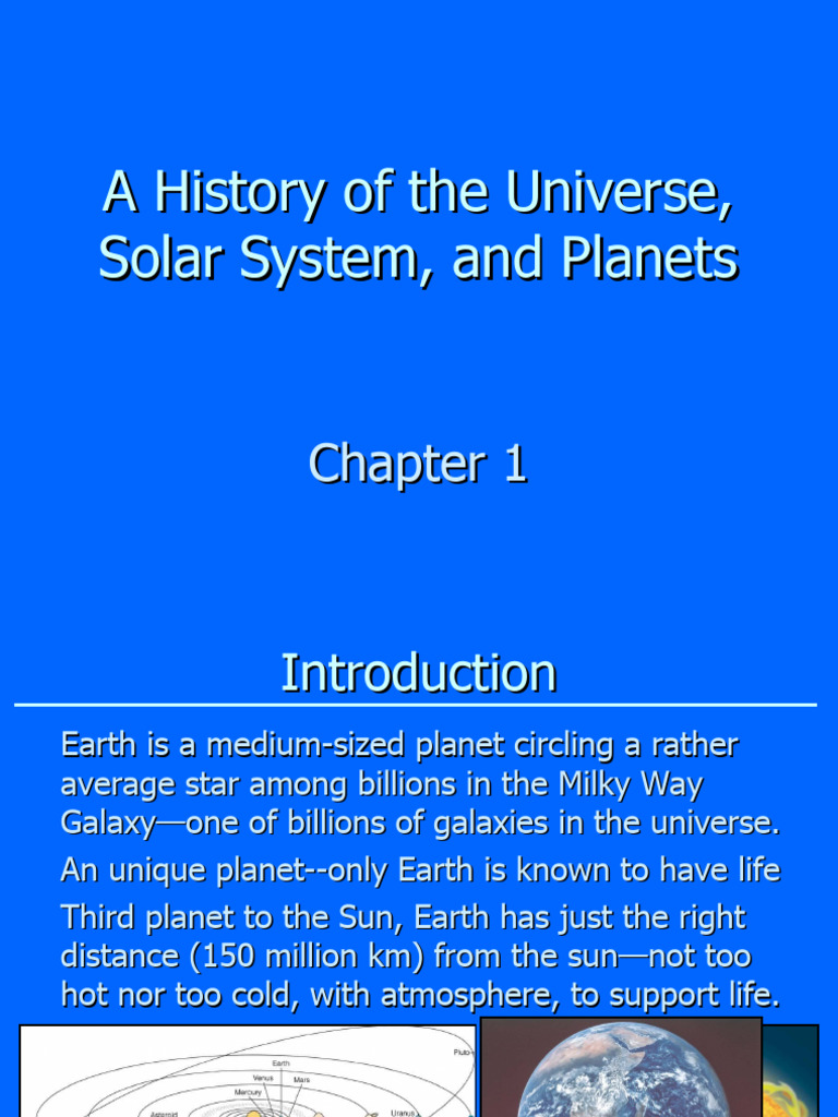 History of the Universe and Solar System | PDF | Big Bang | Solar System