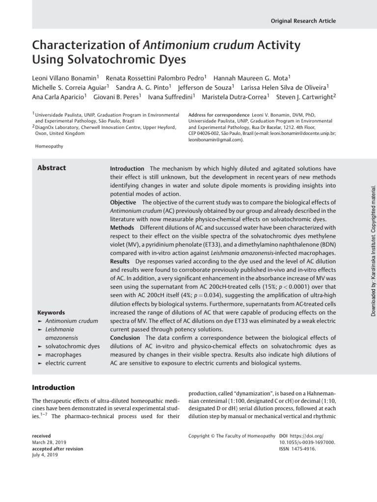 Bonamin 2019 | PDF | Biology