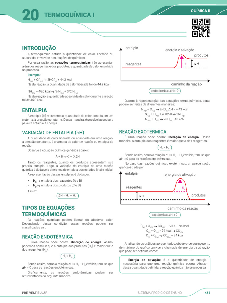 Termoquimica | PDF | Entalpia | Combustão