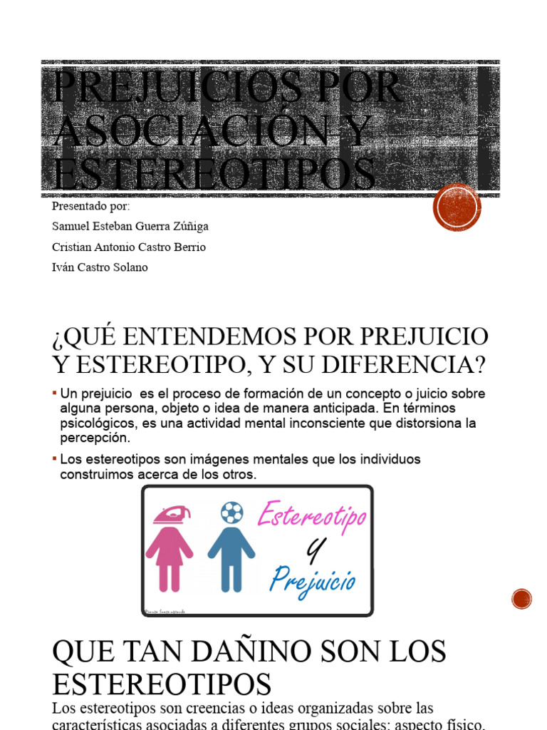 Prejuicios y Estereotipos en la Escuela | PDF