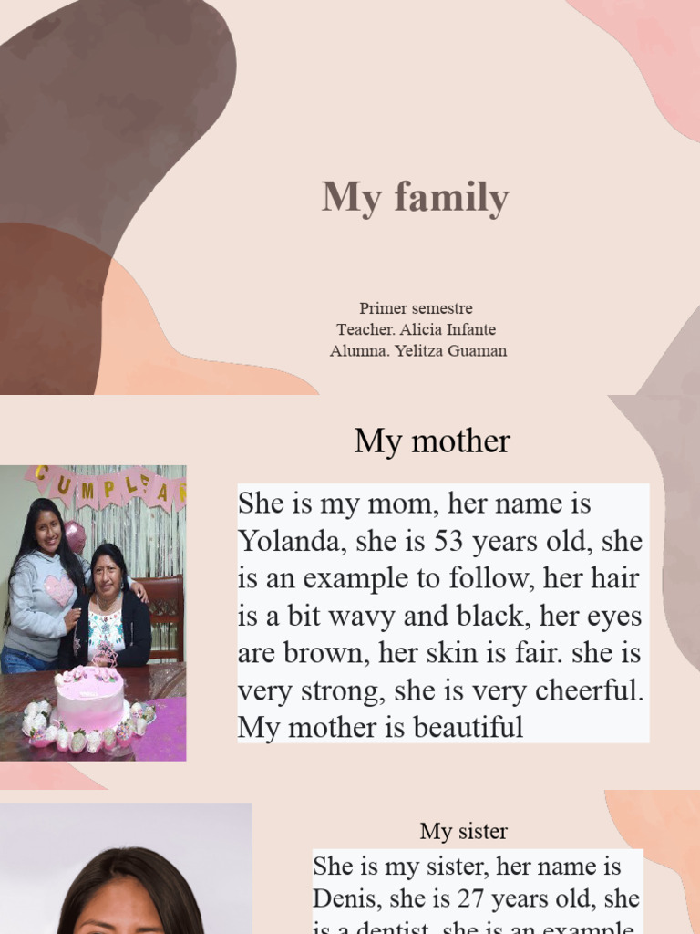 Family Descriptions and Roles | PDF