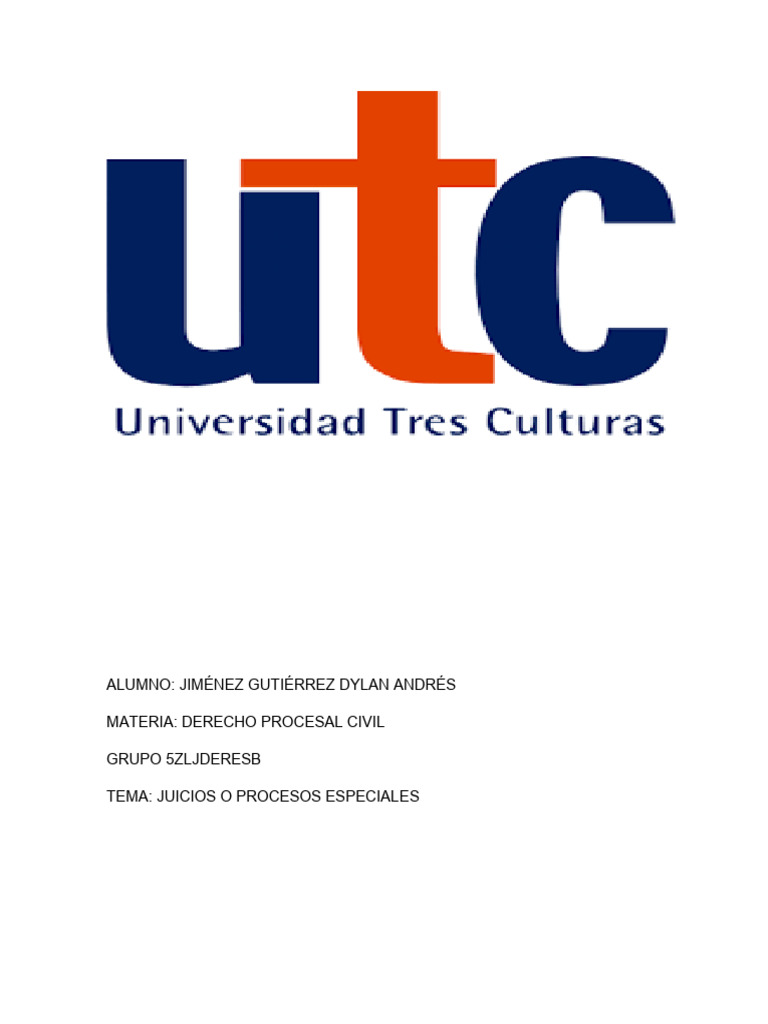 Juicios o Procesos Especiales | PDF | Divorcio | Adopción