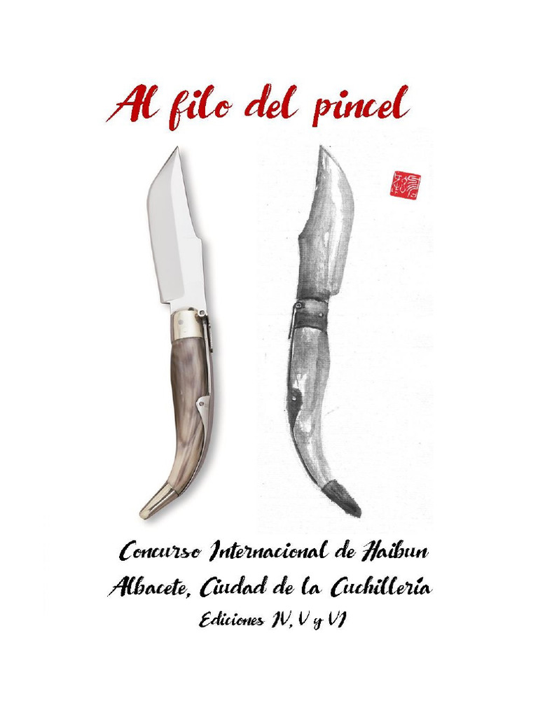 Al Filo Del Pincel PDF | PDF | Haiku | Cuchillo
