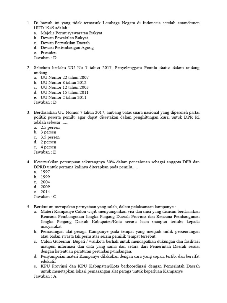 Latihan Soal CAT | PDF