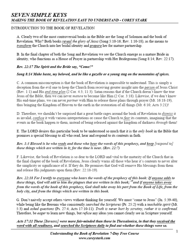 Understanding Revelation Made Easy | PDF | The Beast (Revelation ...