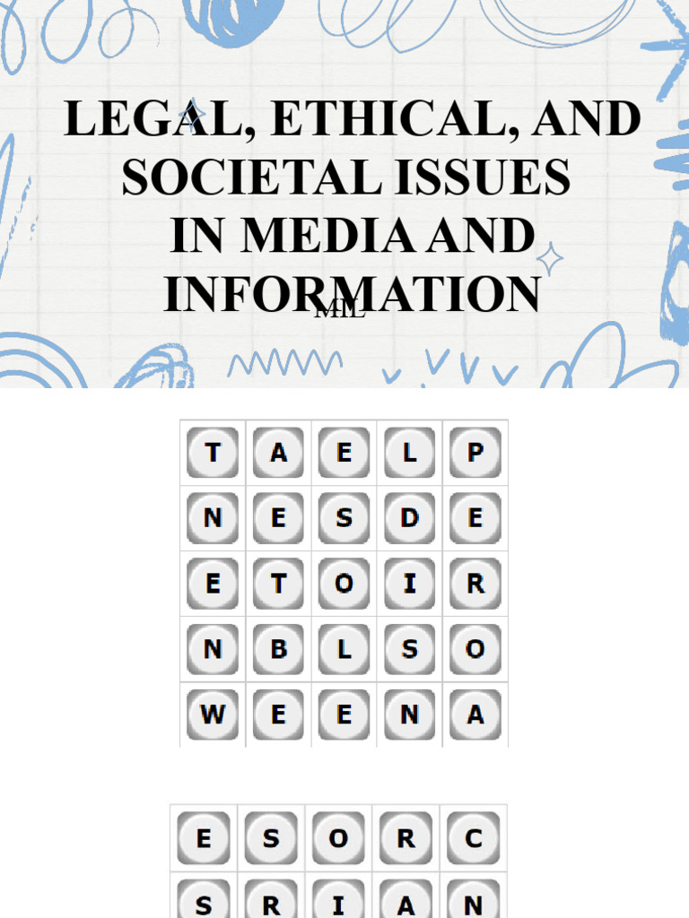 L13 15 Legal Ethical and Societal Issues | PDF | Intellectual Property | Copyright Infringement