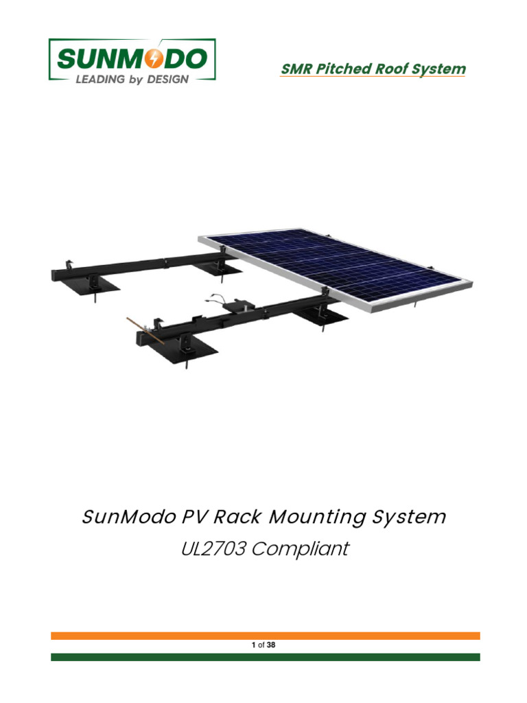 D10210 V3.7.5 SMR Pitched Roof System Installation Manual | PDF | Screw ...