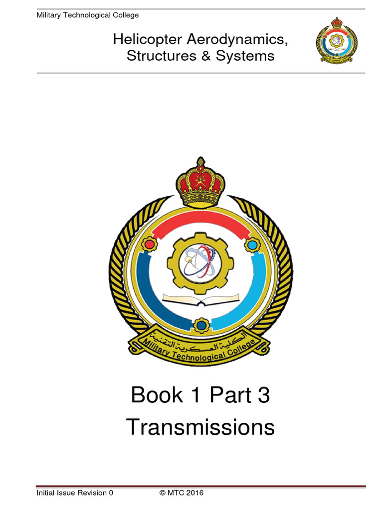 Helicopter Transmission Systems Overview | PDF | Gear | Helicopter Rotor