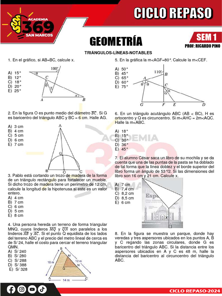 Semana 1 Geometr A | PDF