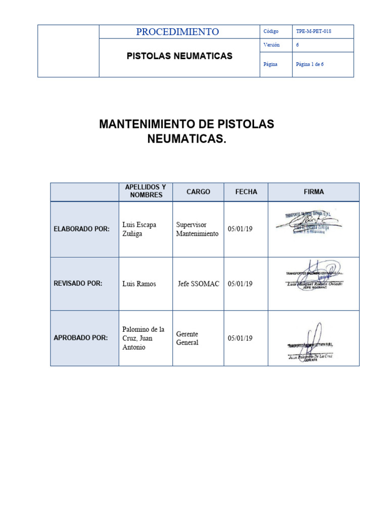TPE-M-PRO-018 PISTOLA NEUMATICA (1) | PDF