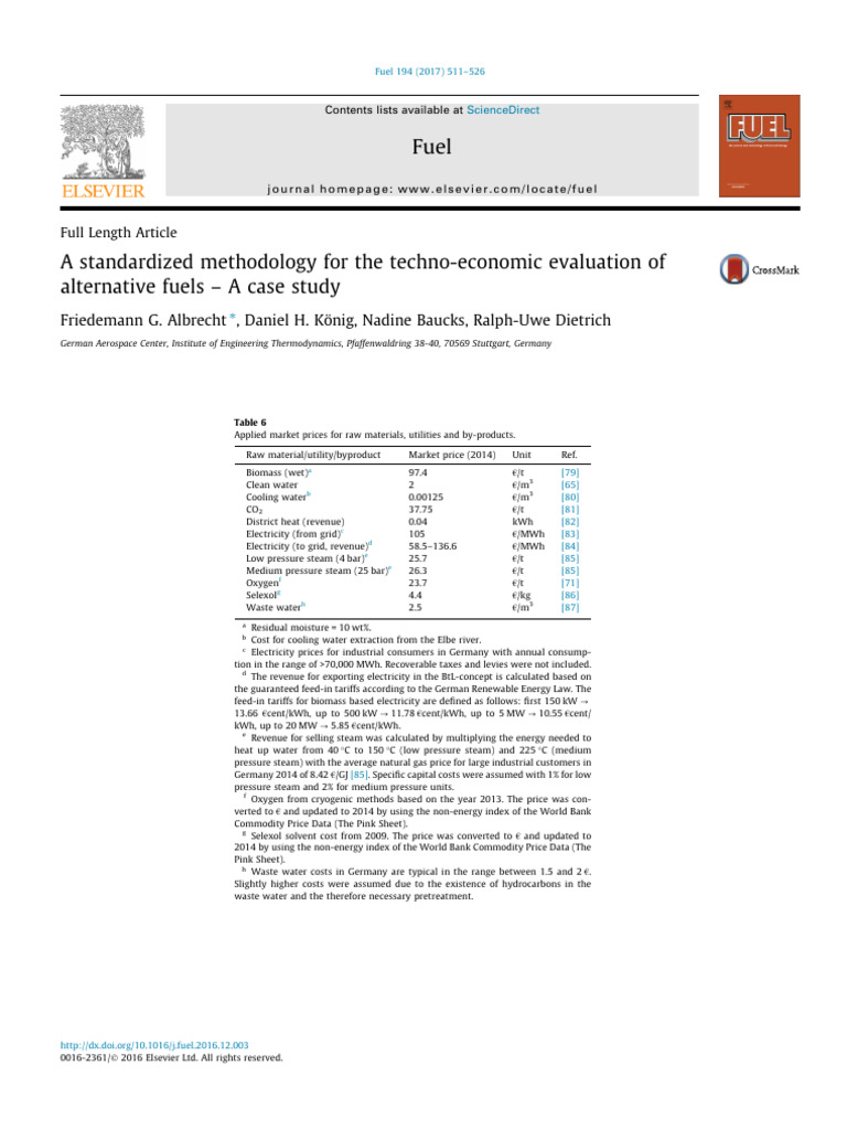 Case Study OPEX Data | PDF | Biofuel | Gasification