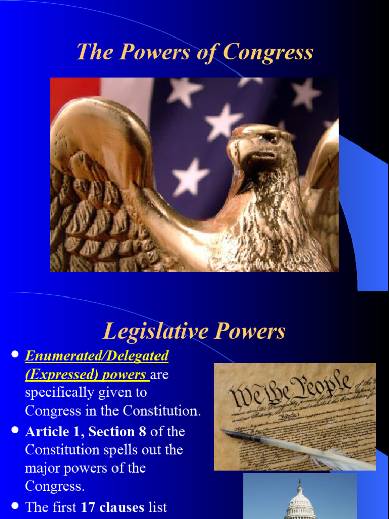 15-16 The Powers of Congress 3 | PDF | United States Congress ...