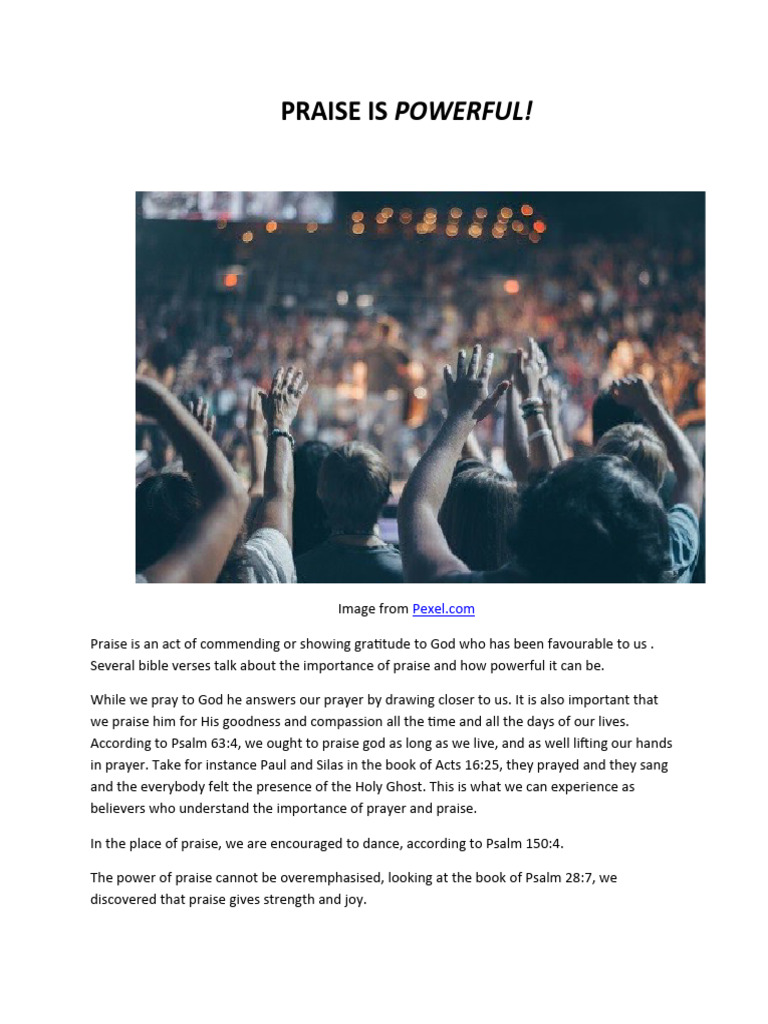 Praise Is Powerful For Divine Revelations | PDF | Prayer | God
