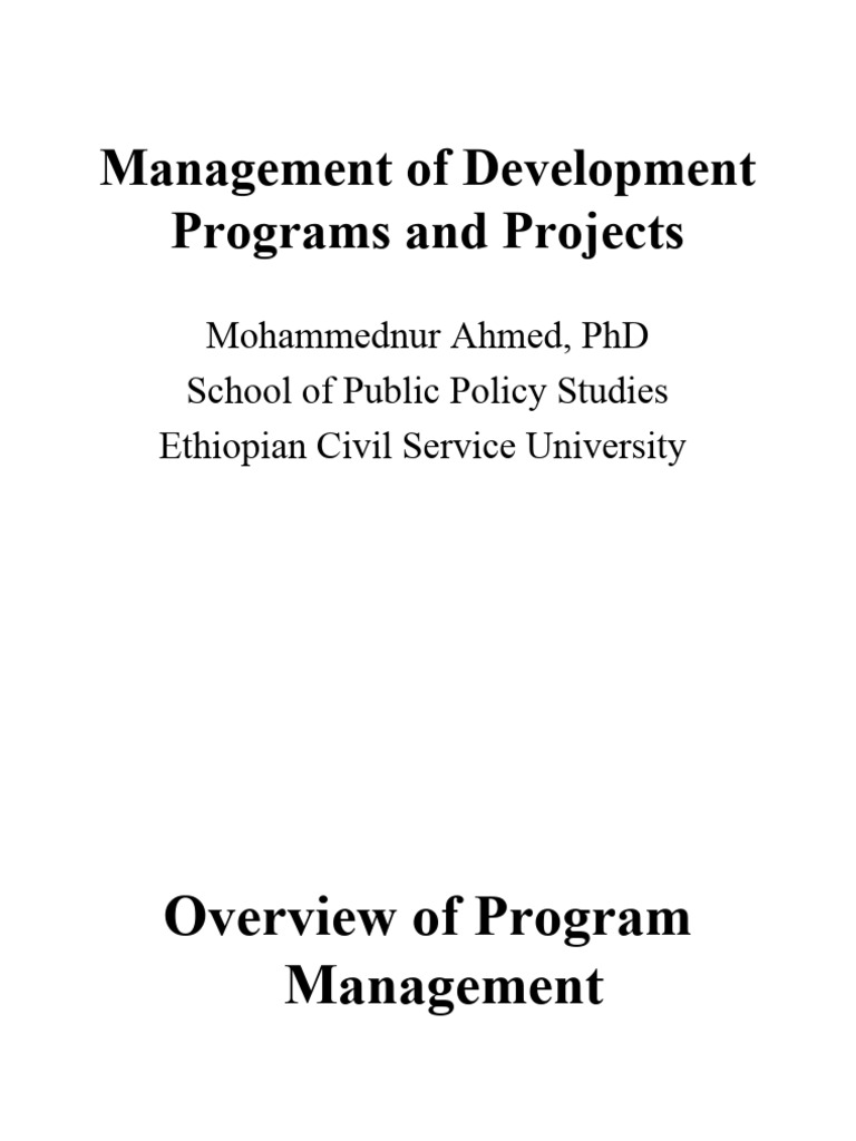 Program Management Essentials | PDF | Project Management | Governance