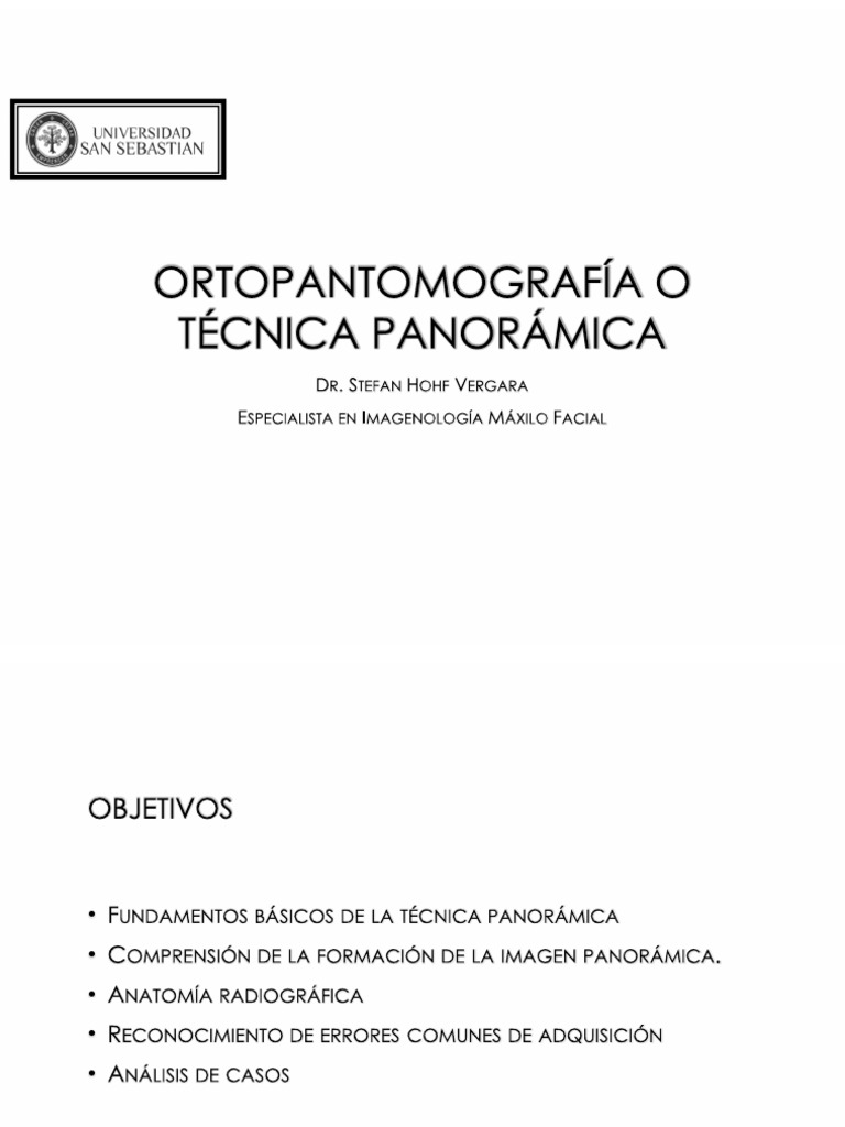 19 TÃ©cnica Panorã¡mica ID USS 2023 - Apuntes | PDF