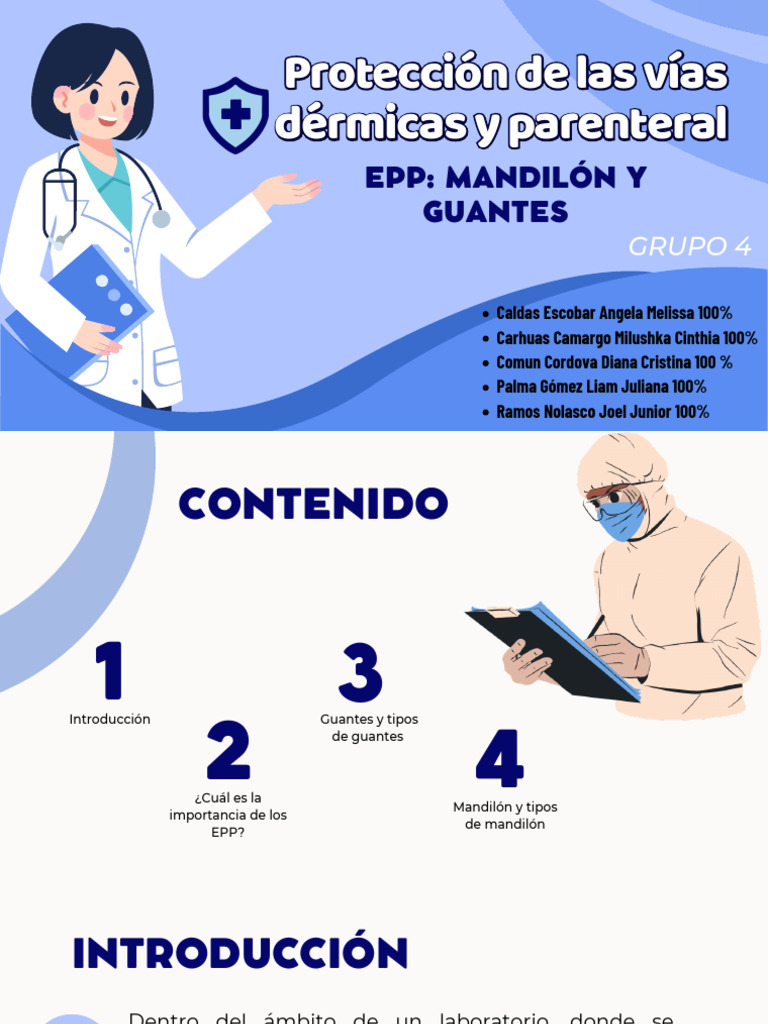 Grupo4.epp Mandil y Guantes | PDF | Microorganismo | Guante