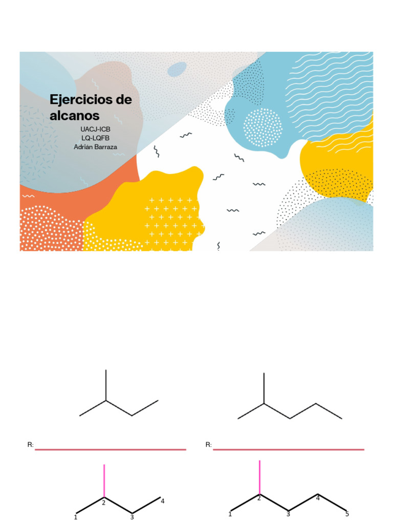 Ejercicios de Alcanos | PDF | Hidrocarburos