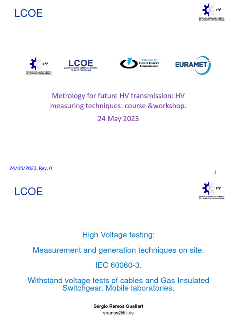 IEC 60060-3 Revisión 1 - SR | PDF | High Voltage | Insulator (Electricity)