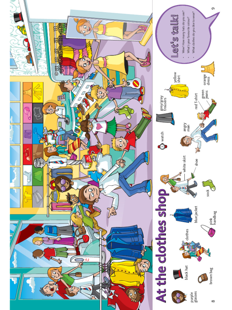 At The Clothes Shop Starters | PDF