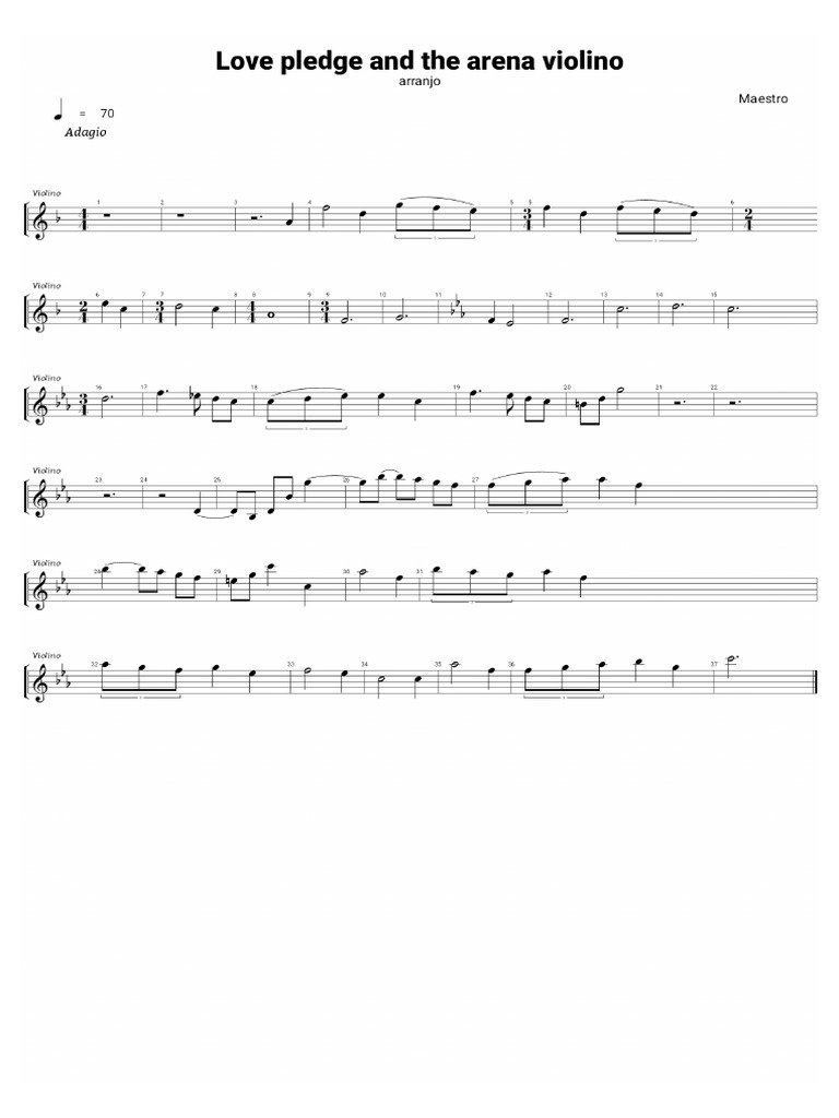 Love Pledge Violino | PDF