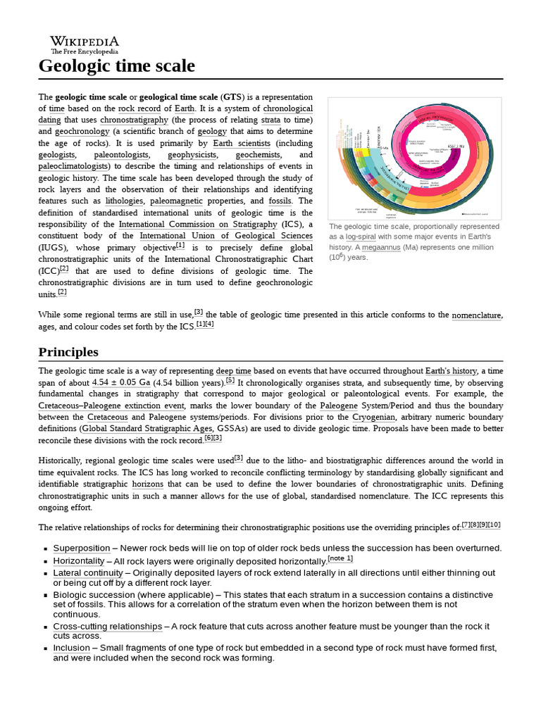 Geologic Time Scale | PDF | Geologic Time Scale | Stratigraphy