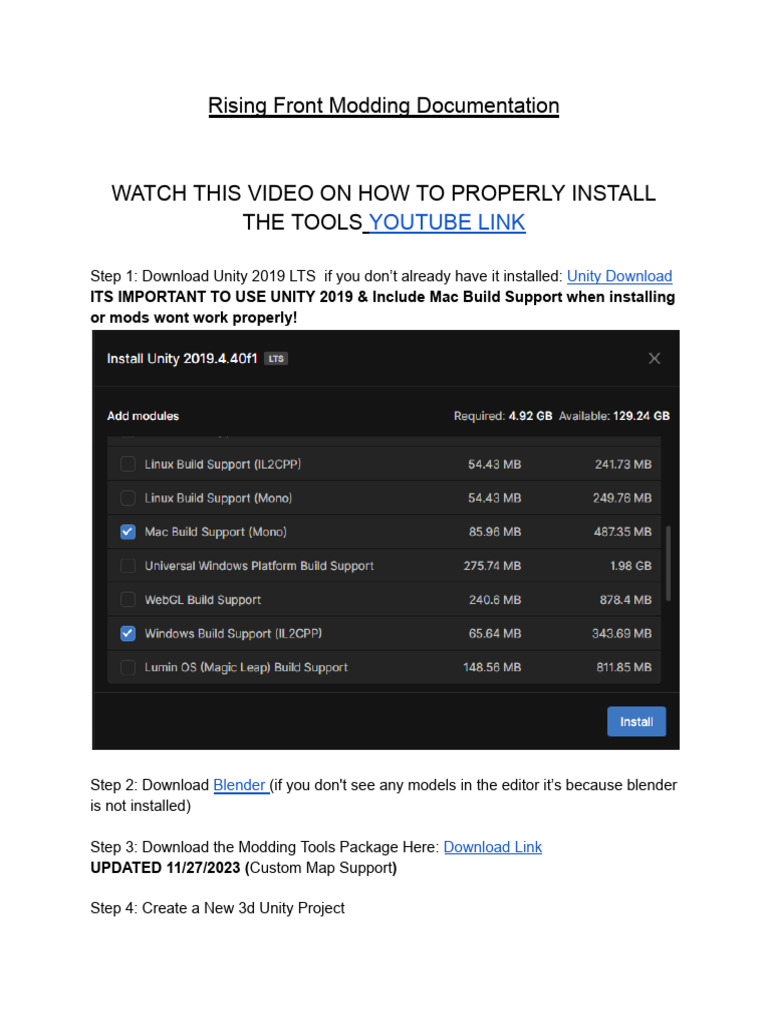 Rising Front Modding Documentation | PDF