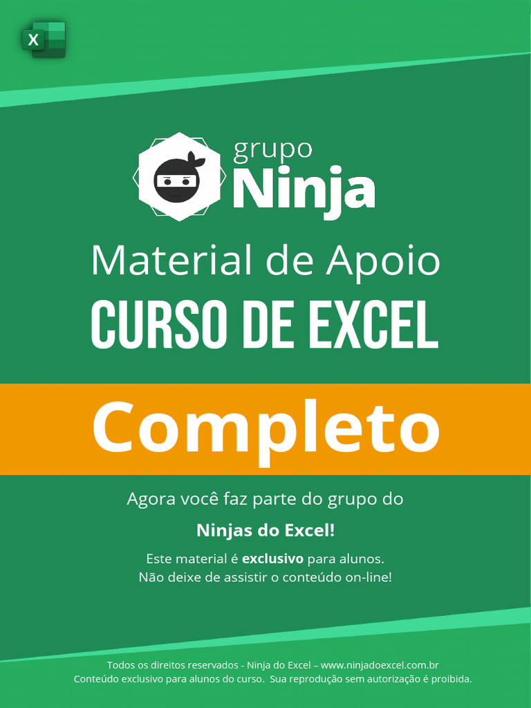 Apostila de Excel Completo - Baixe Agora | PDF | Microsoft Excel ...