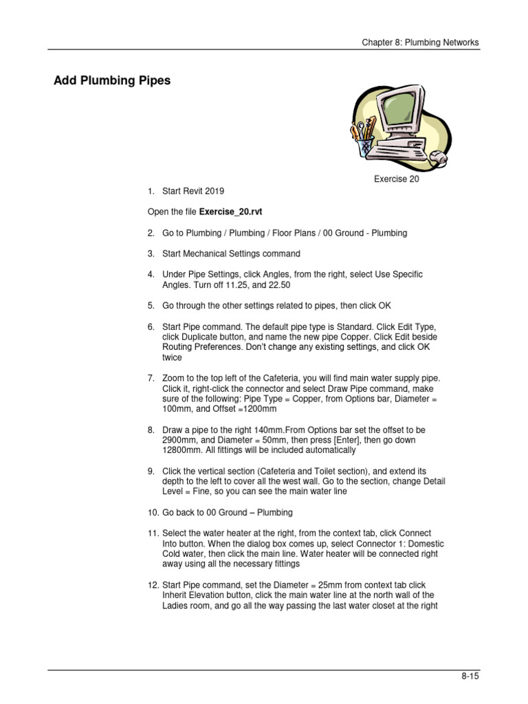 Exercise 20 | Download Free PDF | Plumbing | Pipe (Fluid Conveyance)