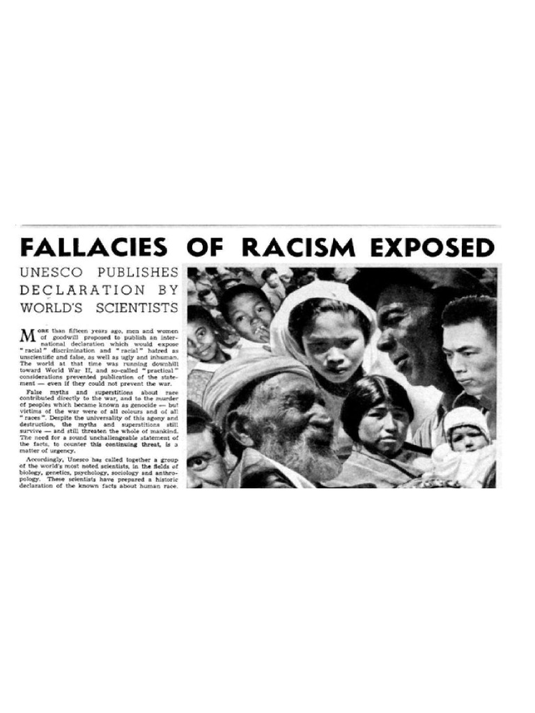 Fallacies of Racism | PDF