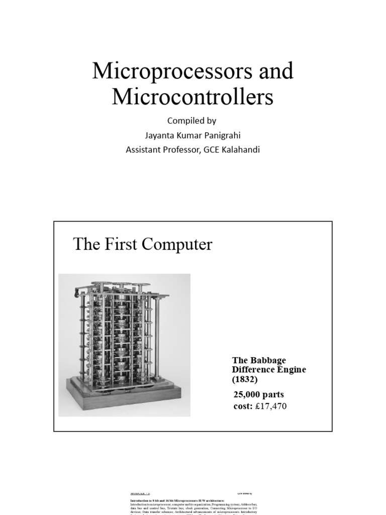 Microprocessors vs Microcontrollers Explained | PDF | Central Processing Unit | Microprocessor