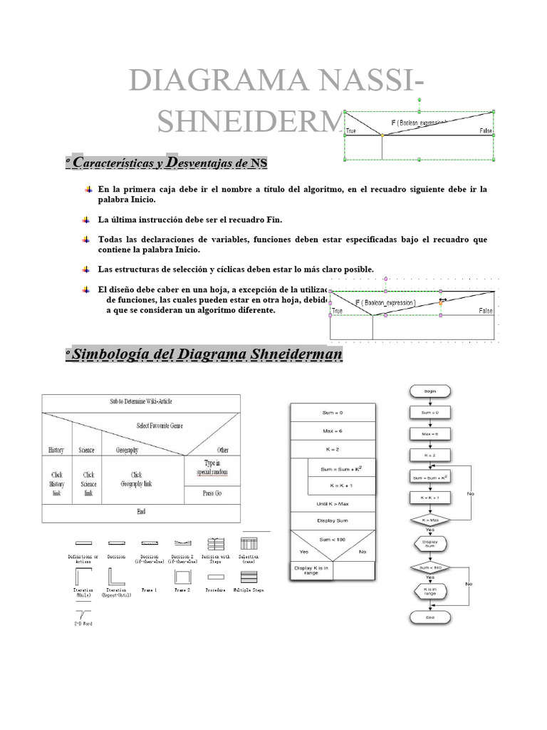 Diagrama Nassi | PDF | Programa de computadora | Programación