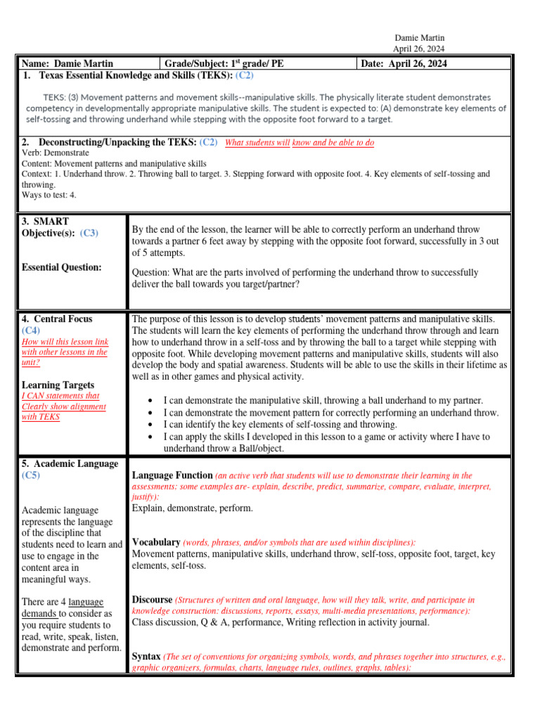 LPG Lesson Plan | Download Free PDF | Educational Assessment | Vocabulary