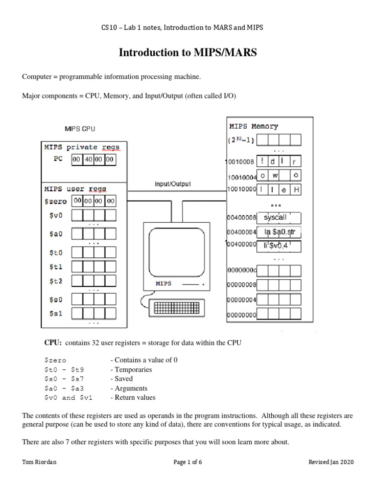 Lab 1 Notes | PDF | Bit | Central Processing Unit