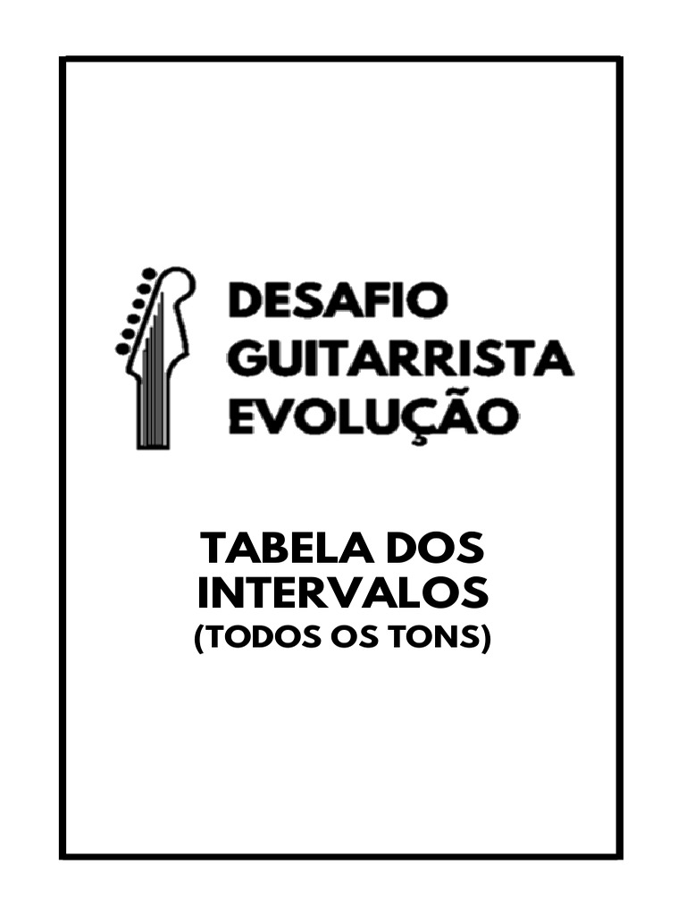 Tabela Dos Intervalos - Impress | PDF