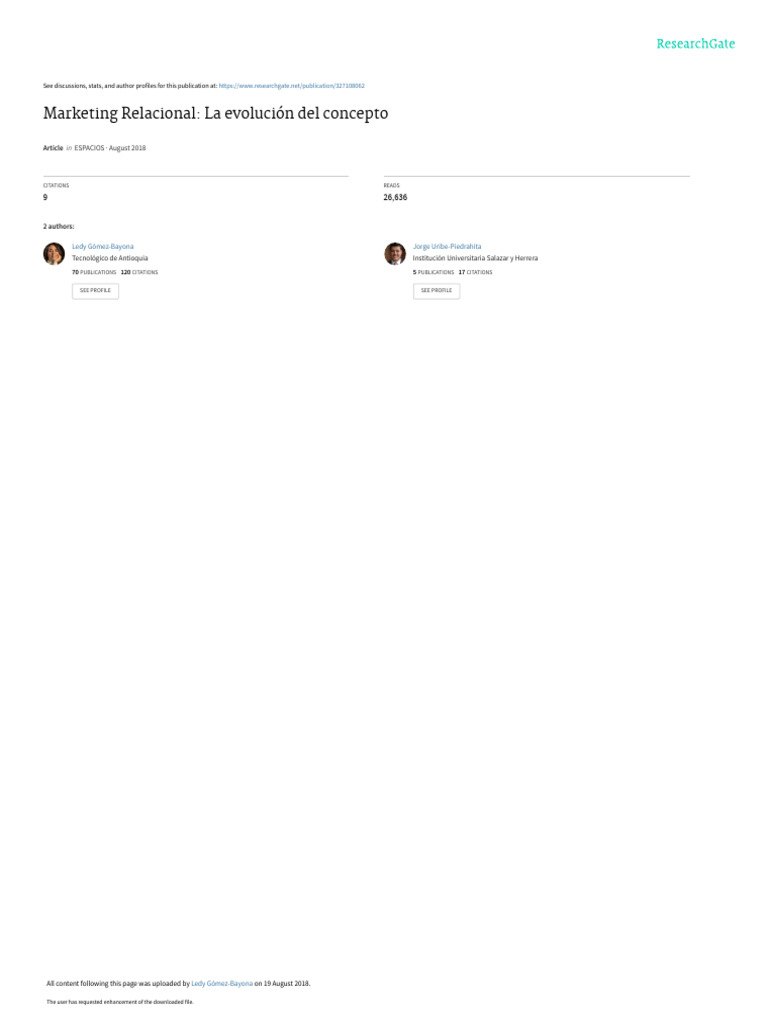 Marketing Relacional | PDF | Marketing | Business