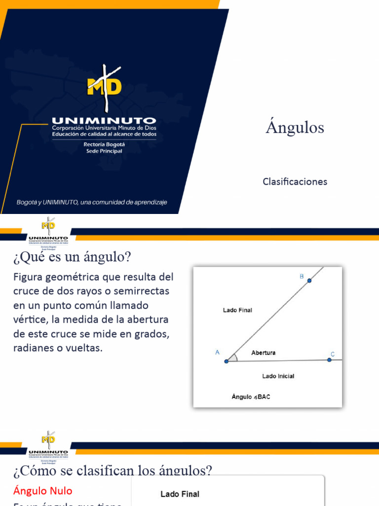 Angulos y Clasificacion de Los Ángulos | PDF